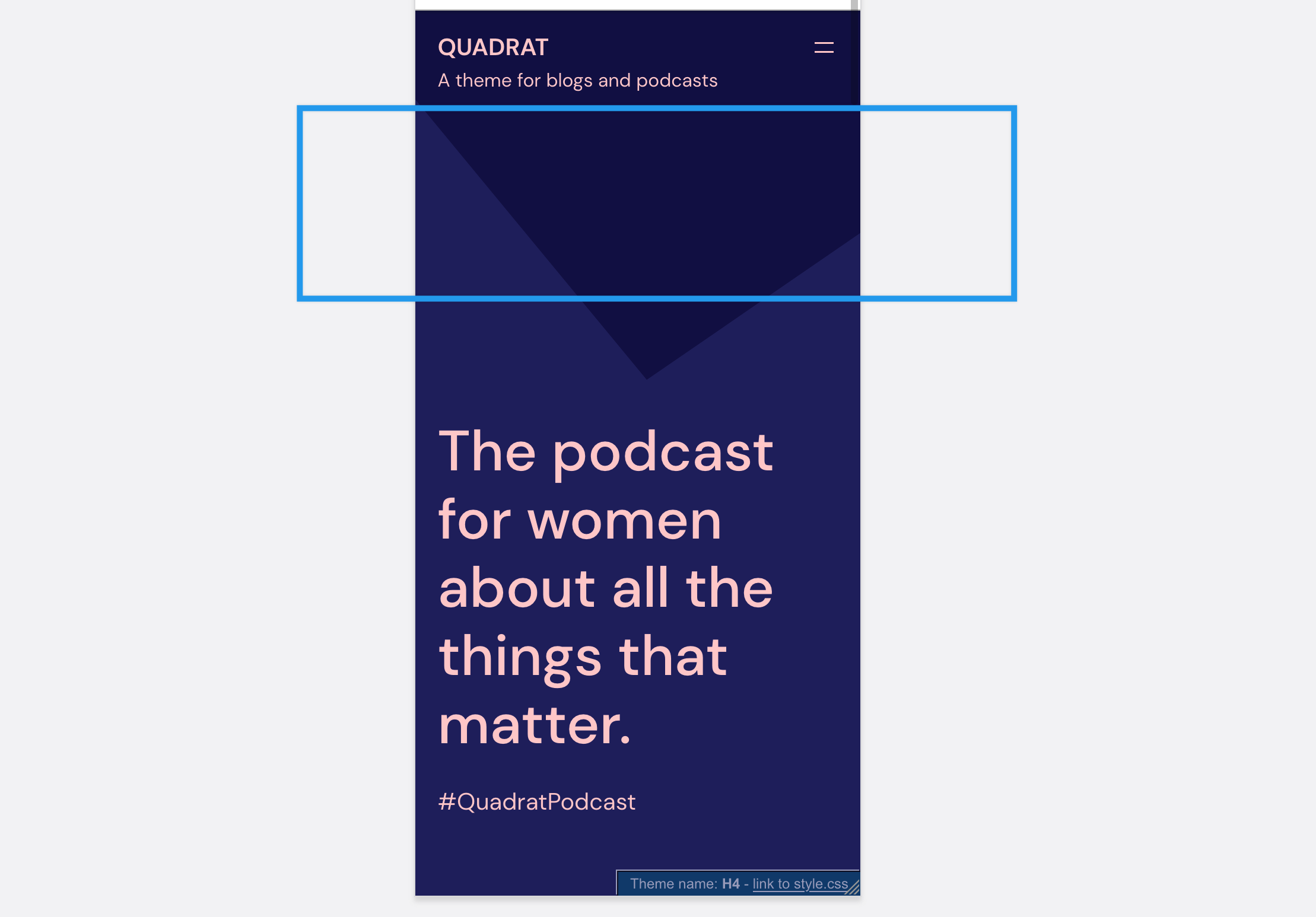 Quadrat: Option to reduce space under header · Issue #4828 · Automattic/themes · GitHub