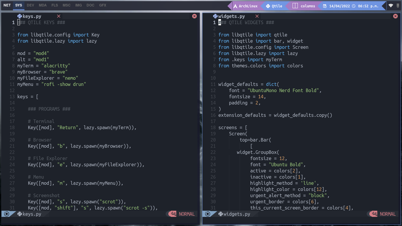 GitHub - Dilxxn/dotfiles: Mi configuración de Arch Linux + Qtile