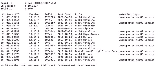 No 11 6 1 From Catalina · Issue 160 · Grahampugh Erase Install · Github