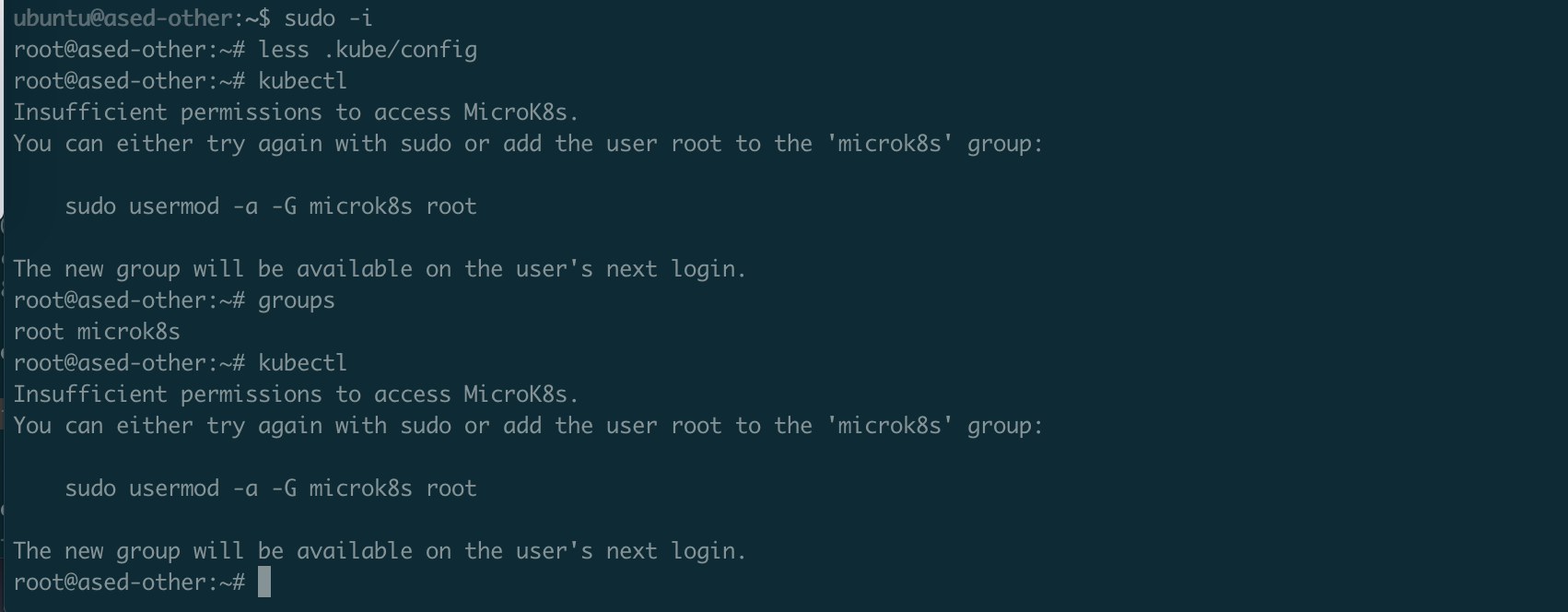 Can't access microk8s via kubectl · Issue #862 · canonical/microk8s · GitHub
