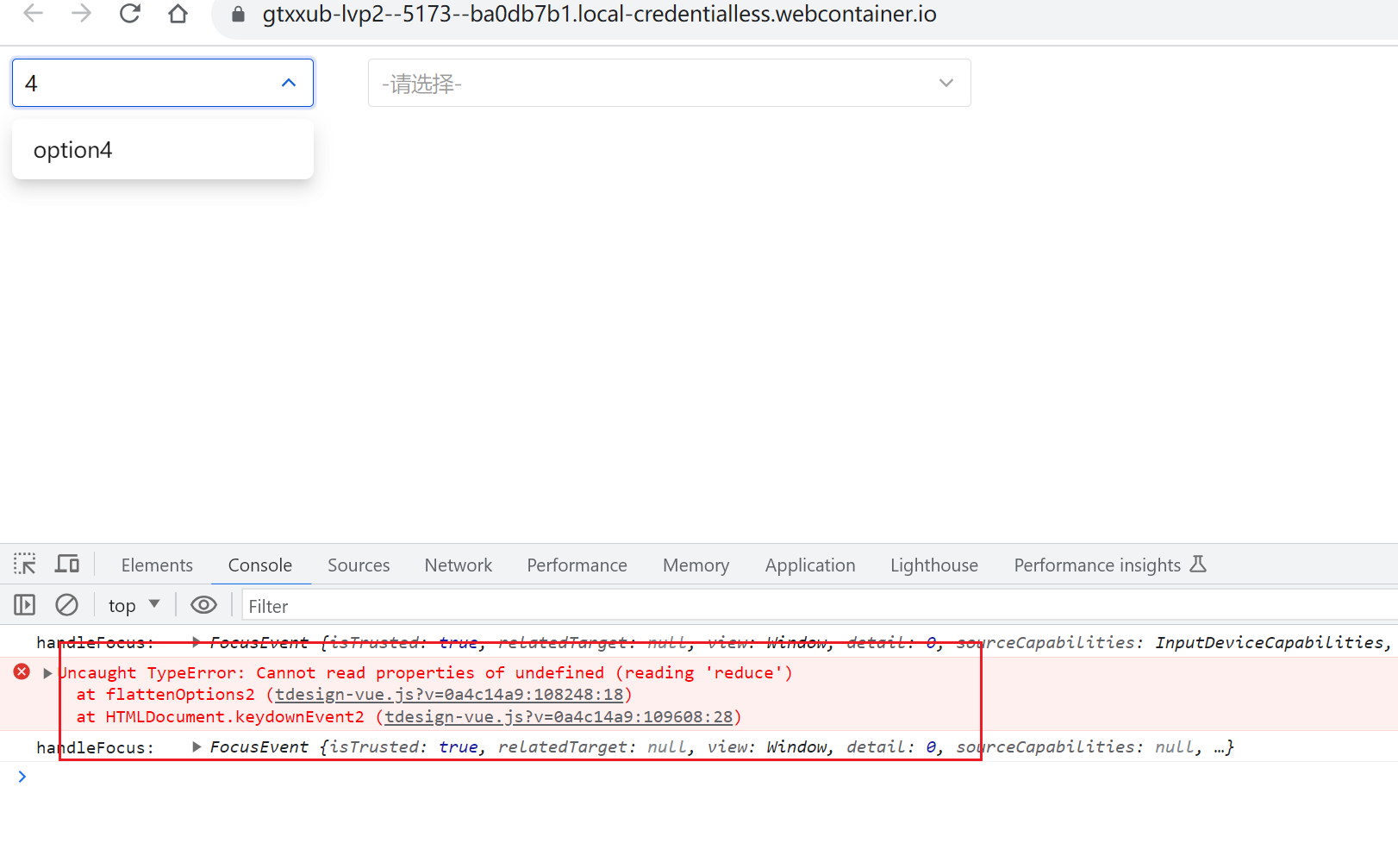 [t-select] 1.6.1-naruto 输入关键字过滤option的时候报错 · Issue #2718 · Tencent/tdesign-vue · GitHub