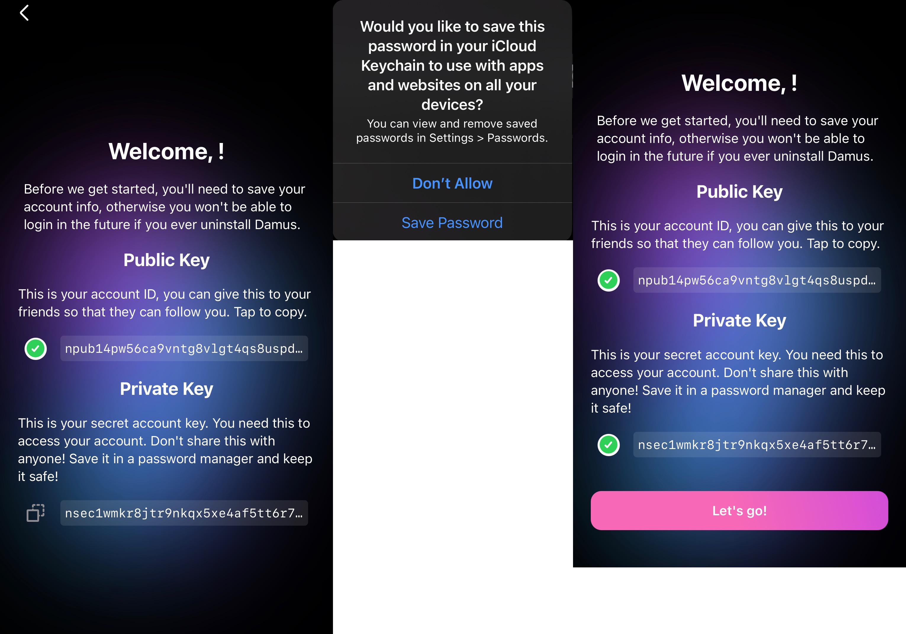 In App Store app, fix "Welcome, !" and include iCloud pop-up · Issue #1415 · damus-io/damus · GitHub