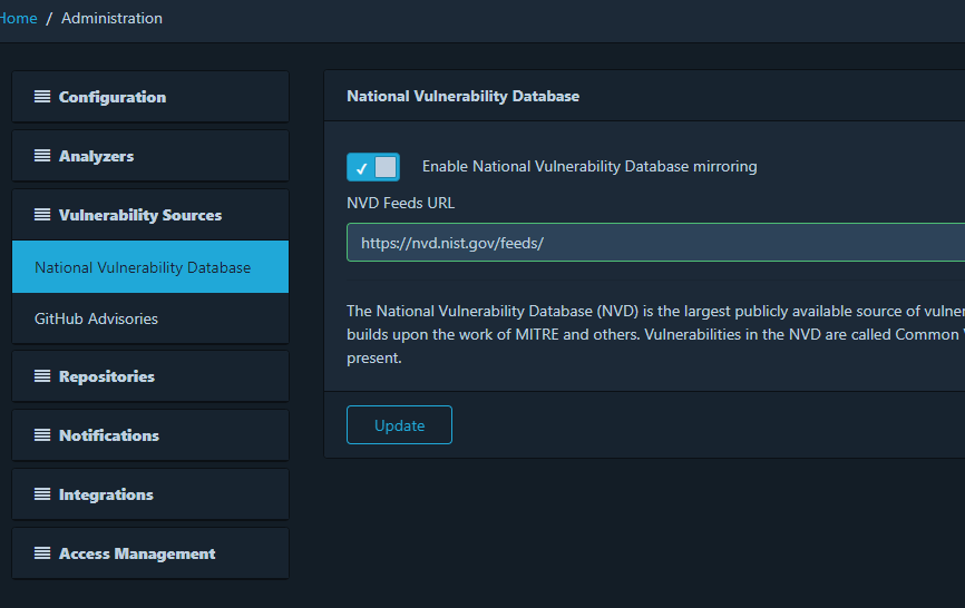 Cannot Measure Vulnerability While Disable Oss Index And Enable