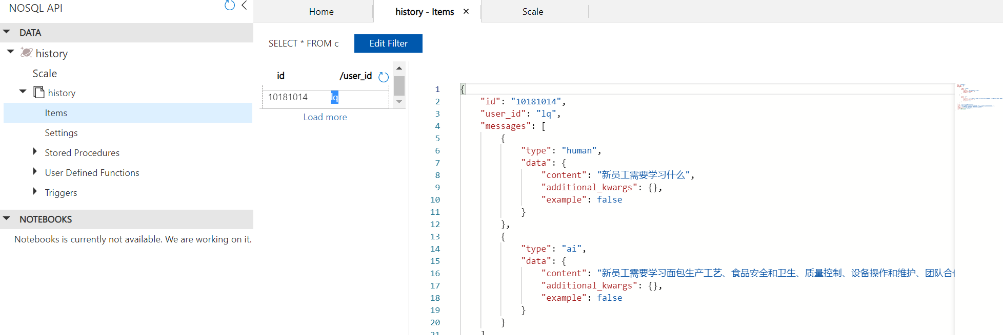 CosmosDBChatMessageHistory.load_messages return None · Issue #5077 ...