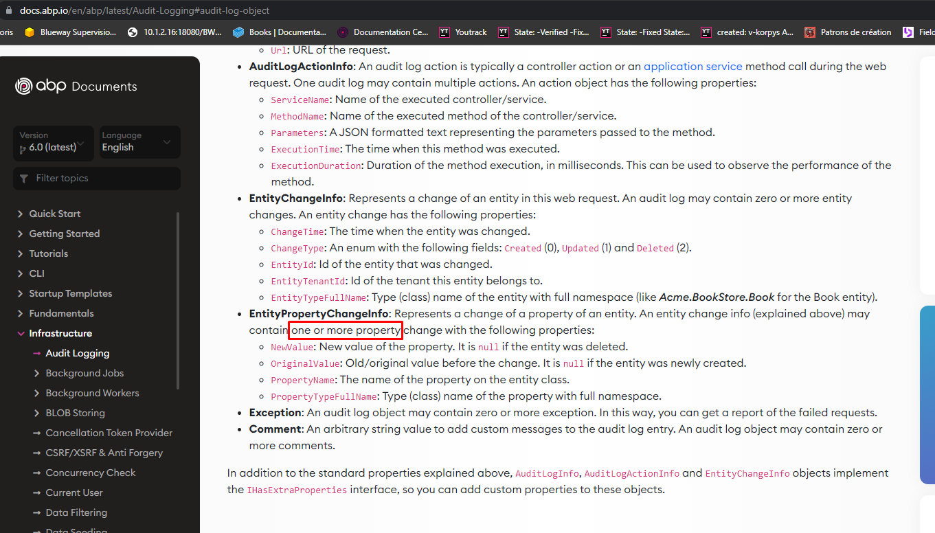Audit Logging Enhancements · Issue 14167 · Abpframeworkabp · Github