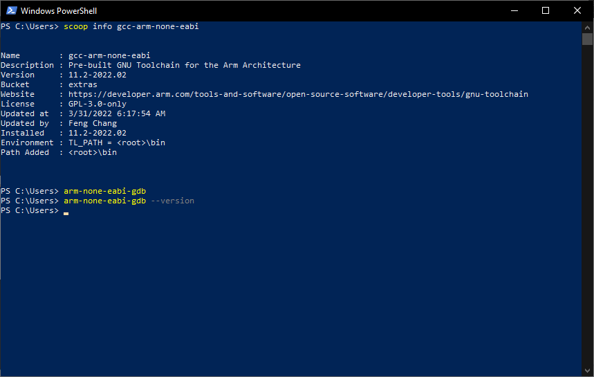 Gcc Arm None Eabi Arm None Eabi Gdb Requires Python 27 · Issue 8361 · Scoopinstallerextras