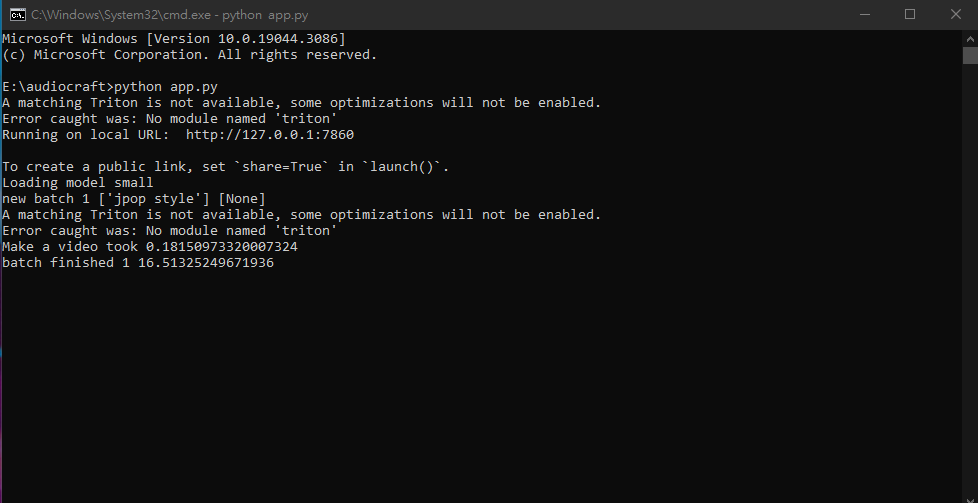Black windows when generated. · Issue #122 · facebookresearch/audiocraft · GitHub