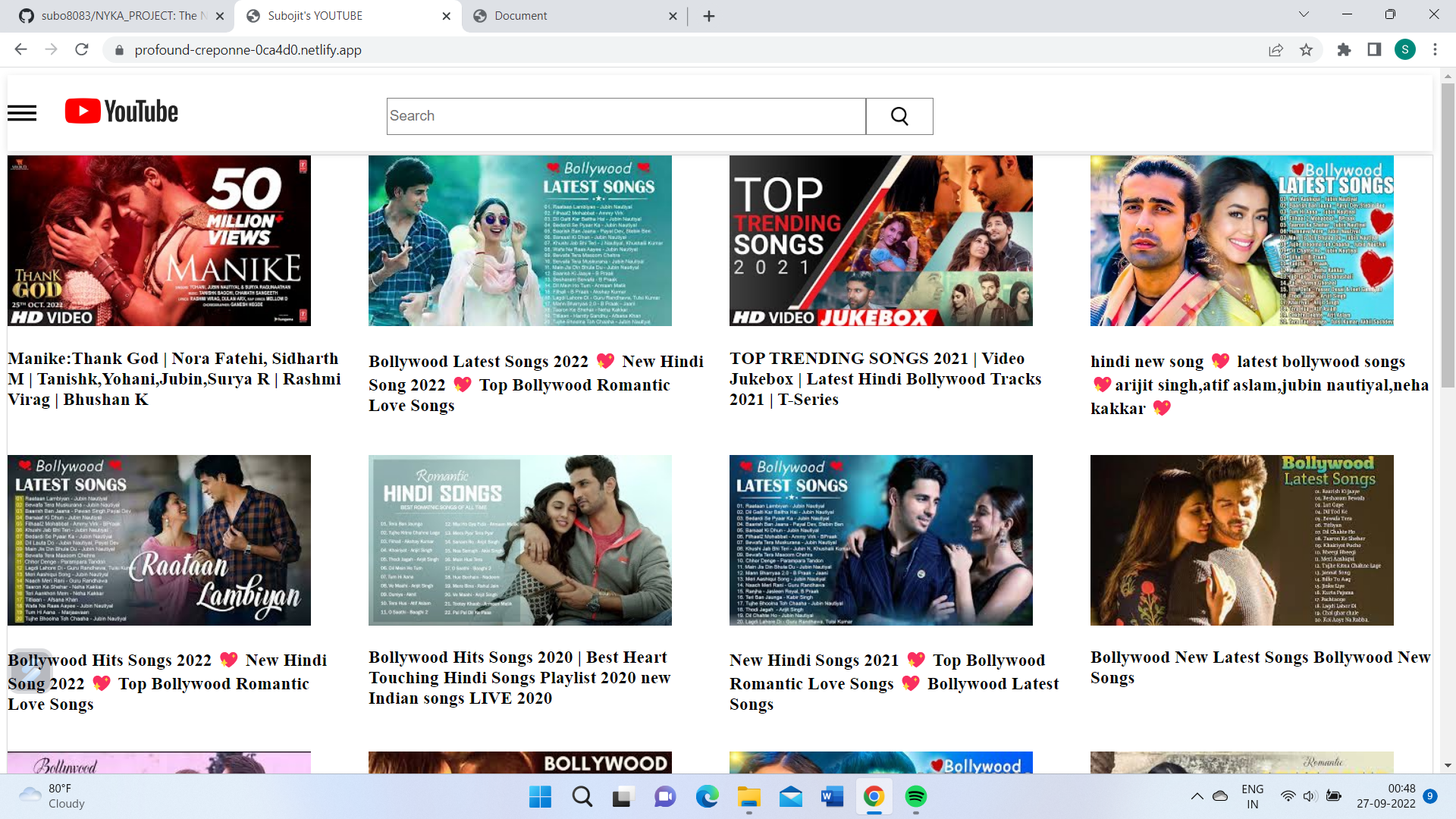 GitHub - subo8083/Youtube-Clone: Youtube is basically known for watching videos with a lots of ...