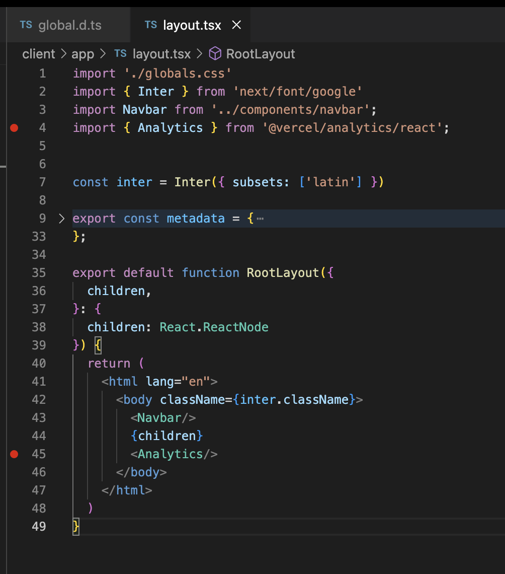 About Errors Using Analytics Next Js App · Vercel Next Js