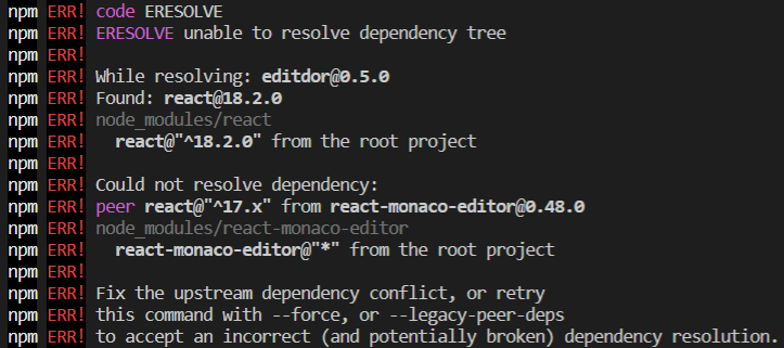Support React 18 (code is already changed but not published yet) · Issue #578 · react-monaco ...