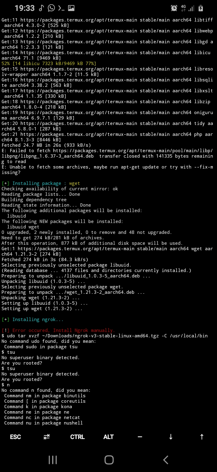 Error occured, Install Ngrok manually. · Issue #497 · htr-tech/zphisher ...