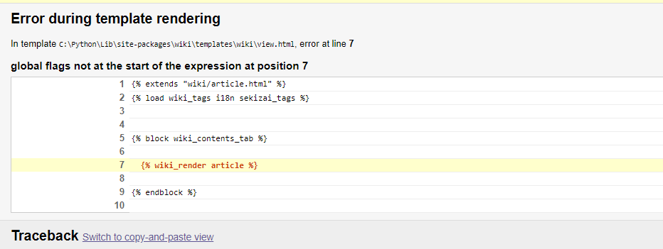 Face Global Flags Issue While Install · Django Wiki Django Wiki · Discussion 1234 · Github
