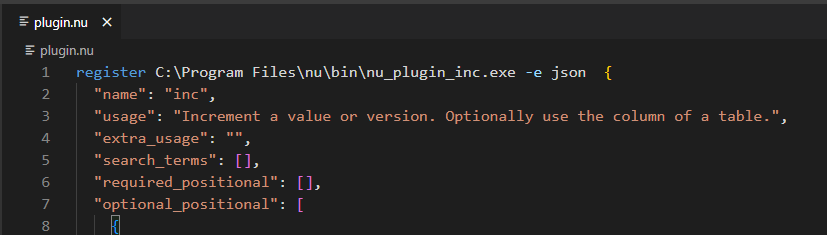 Plugin register failed when path have space · Issue #5856 · nushell/nushell · GitHub