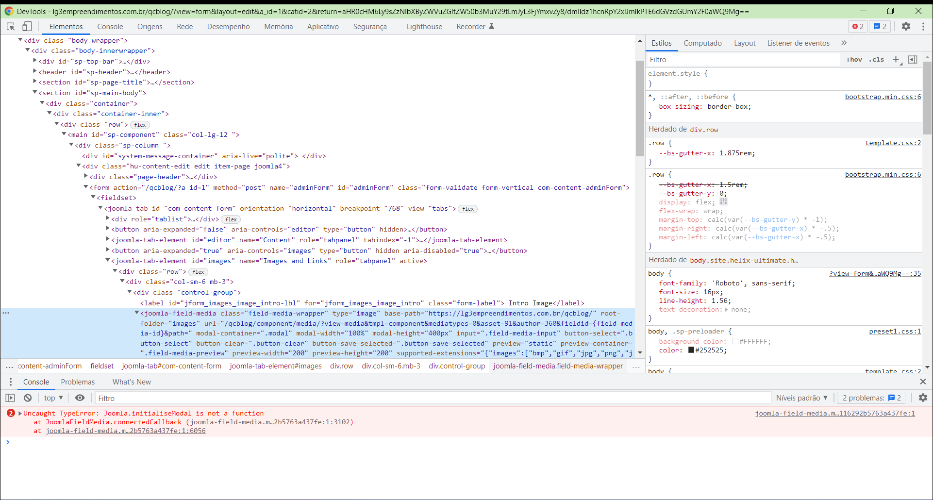 Conflict in front-end article edit page · Issue #271 · JoomShaper/helix ...