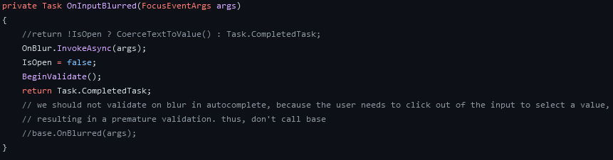 Dev branch: Autocomplete is broken · Issue #1870 · MudBlazor/MudBlazor · GitHub