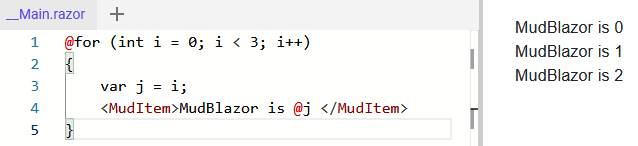 For loop error in mud fields · Issue #3456 · MudBlazor/MudBlazor · GitHub