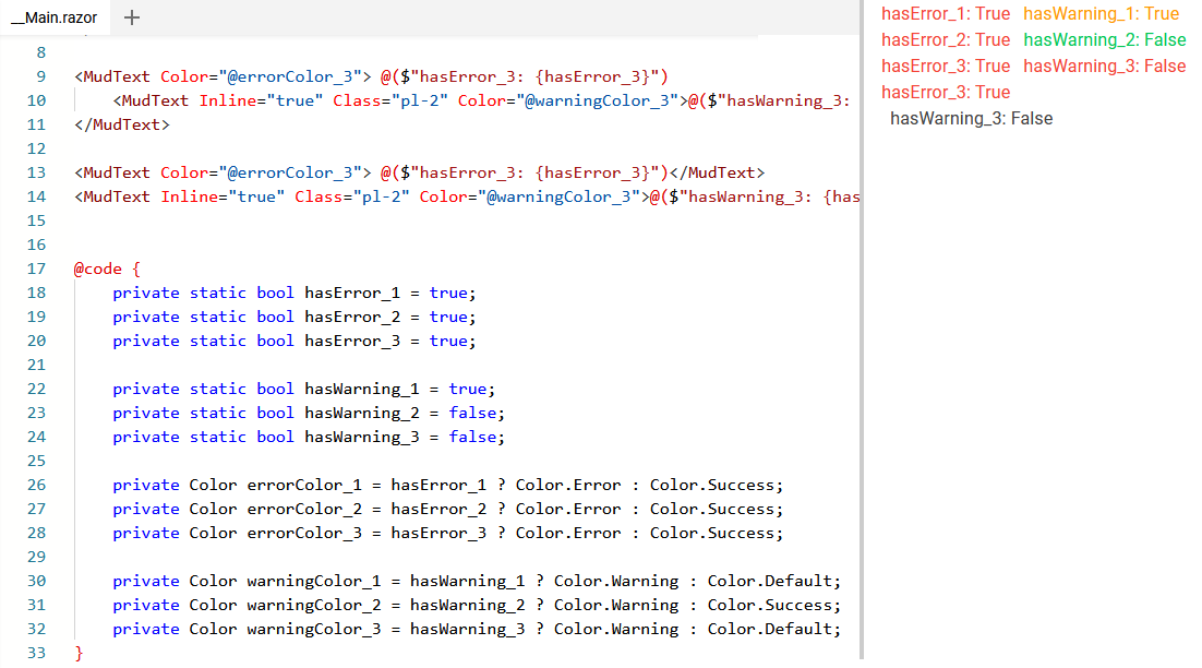 MudText: Color.Default uses the wrong color when using nested MudTexts ...