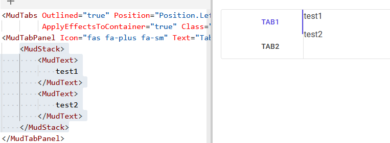 MudTab using Position.Left bug with MudGrid · Issue #4360 · MudBlazor/MudBlazor · GitHub