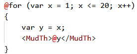 MudTh and MudTd only displays last result when using For loop · Issue #6361 · MudBlazor ...