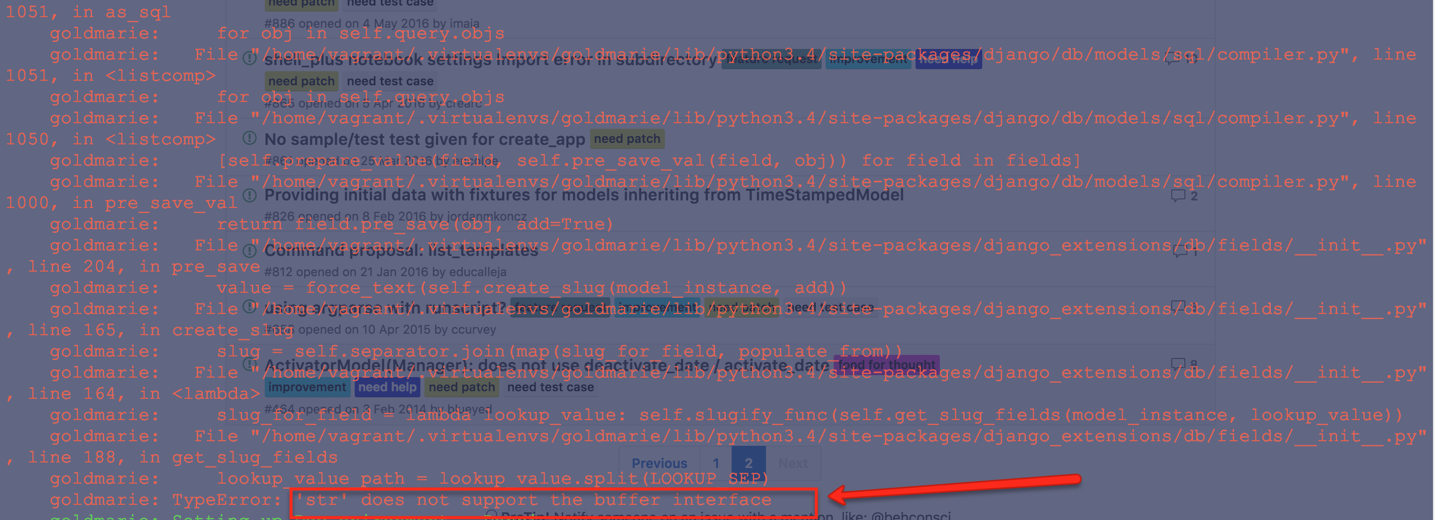 TypeError: 'str' does not support the buffer interface in get_slug_fields() - AutoSlugField ...