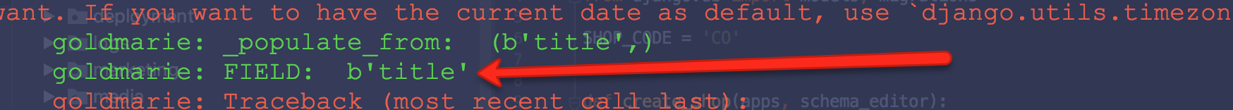 TypeError: 'str' does not support the buffer interface in get_slug_fields() - AutoSlugField ...