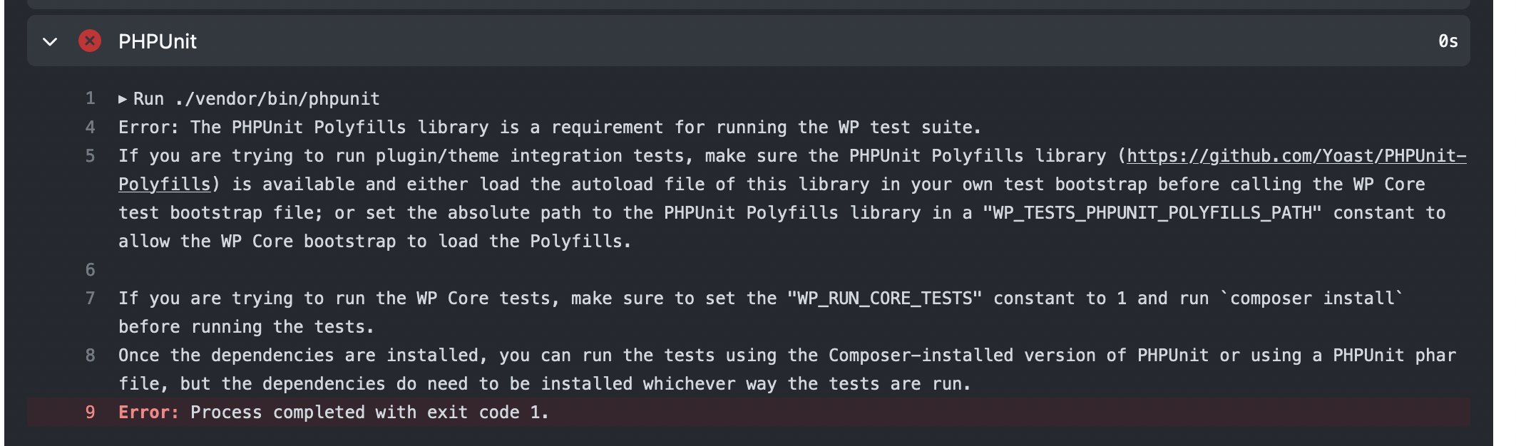 PHPUnit Fails: Missing PHPUnit Polyfills. · Issue #318 · 10up/classifai · GitHub
