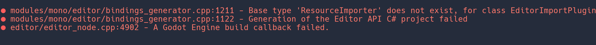 Cannot Build Godotsharp Project · Issue 30127 · Godotenginegodot · Github
