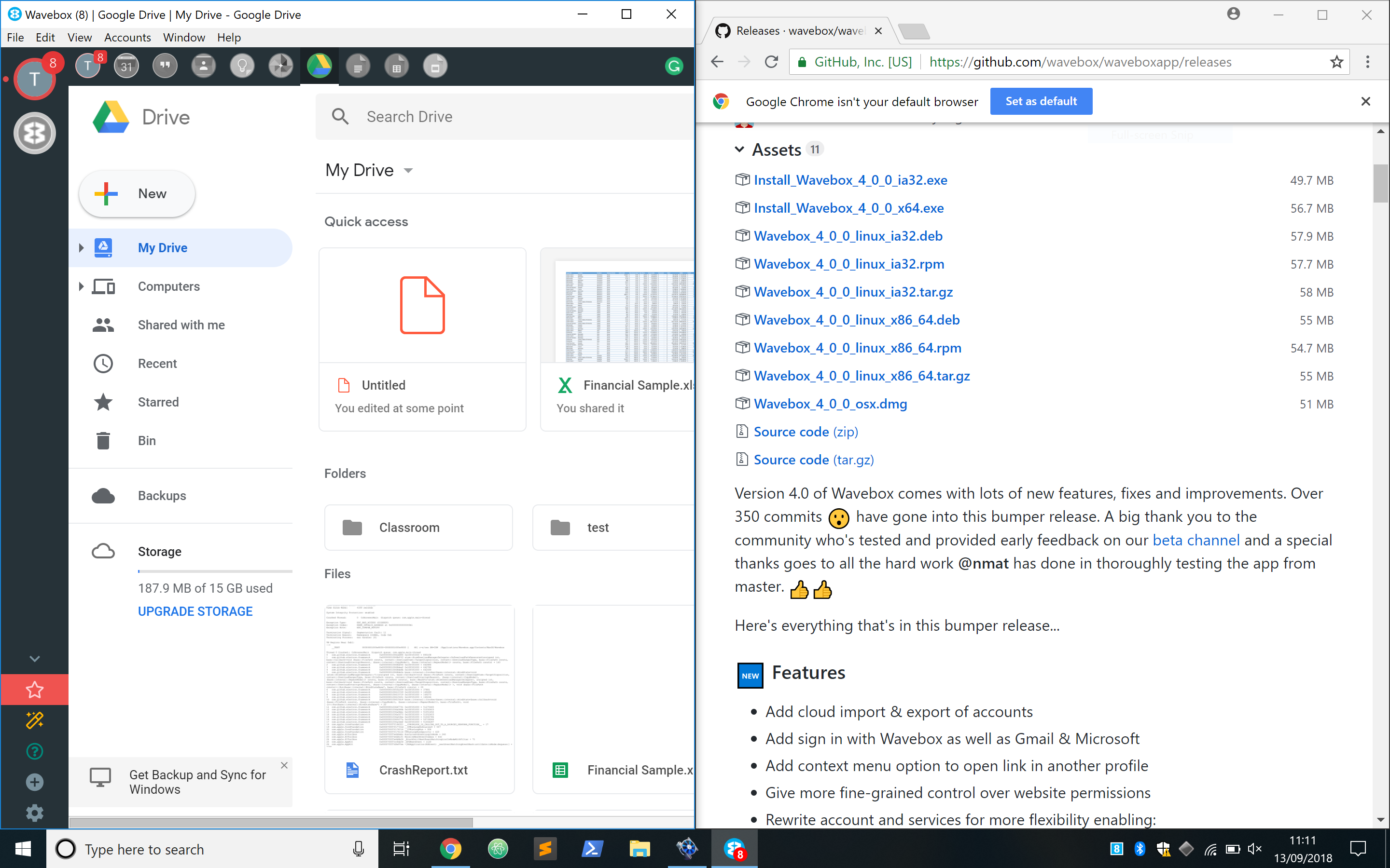 google drive - scaling is not automatic on windowed wavebox · Issue #785 · wavebox/waveboxapp ...