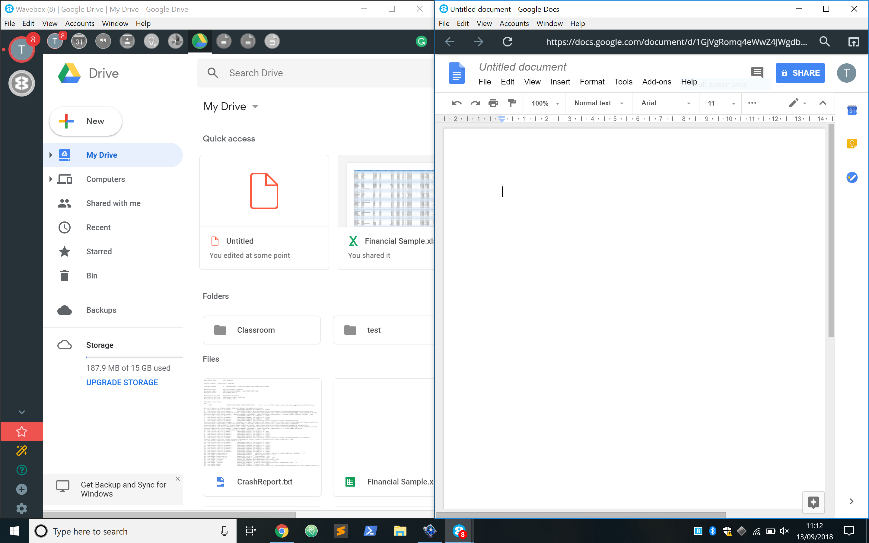 google drive - scaling is not automatic on windowed wavebox · Issue ...