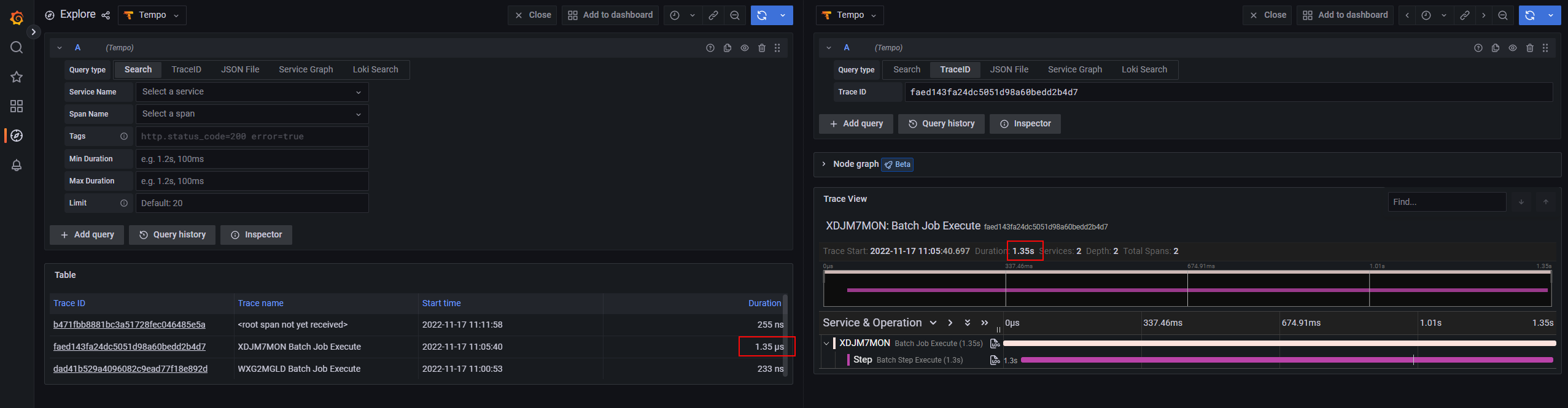 [Bug?]: Tempo trace duration incorrectly divided by 1,000,000 · Issue #5071 · yarnpkg/berry · GitHub