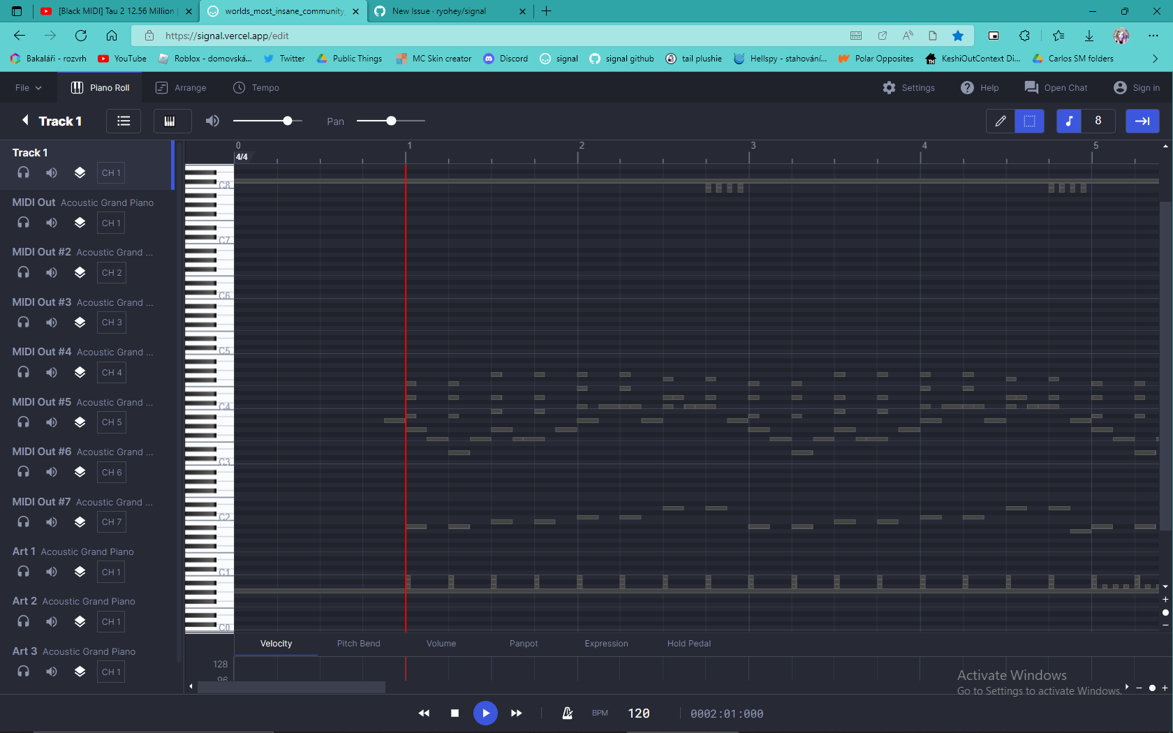 Externally made MIDI's display wrong bpm · Issue #215 · ryohey/signal · GitHub
