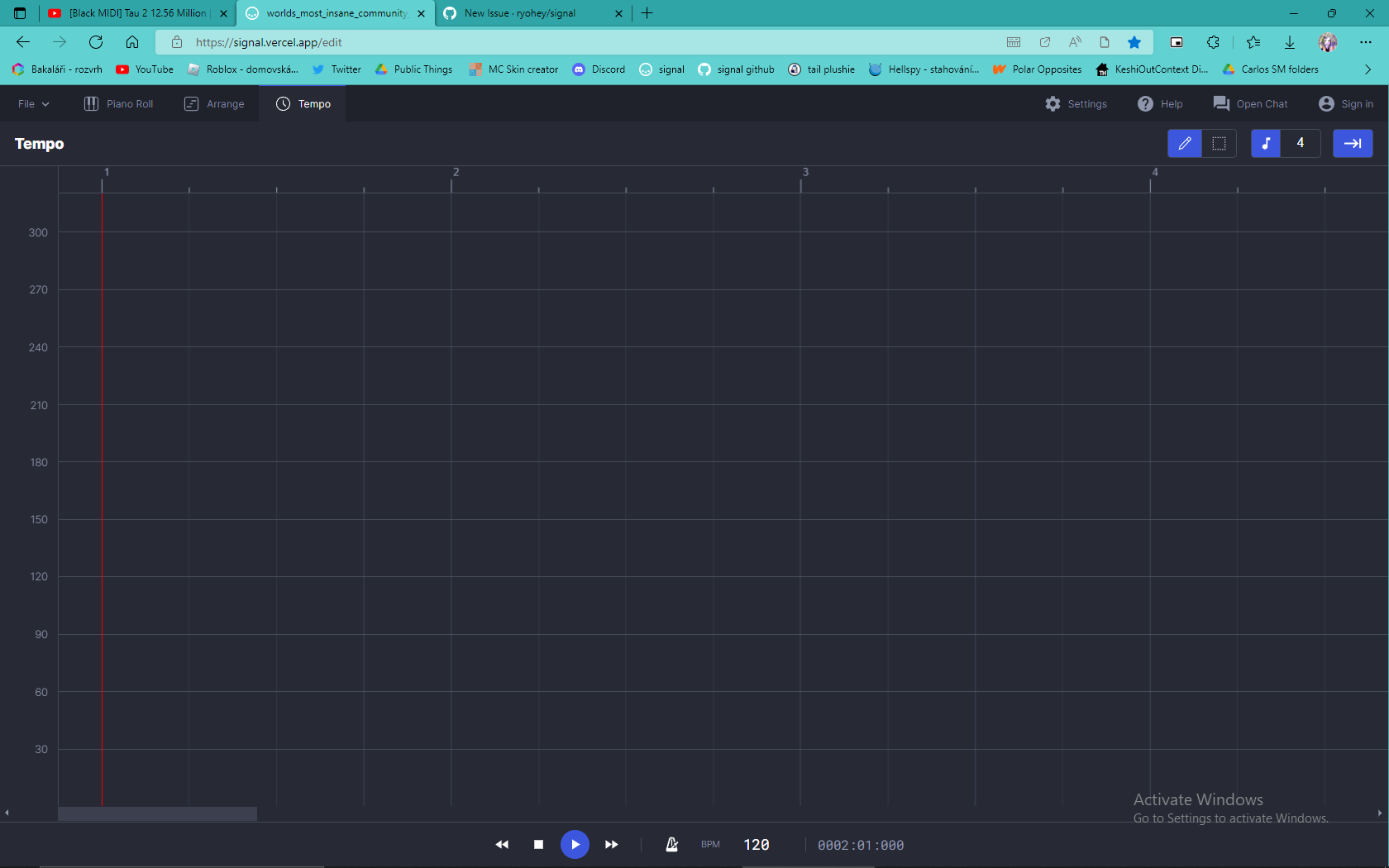 Externally made MIDI's display wrong bpm · Issue #215 · ryohey/signal · GitHub