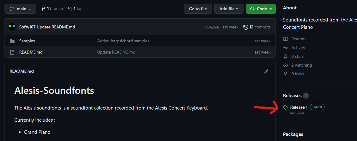 GitHub - Softy107/Alesis-Soundfonts: Soundfonts recorded from the Alesis Concert Piano