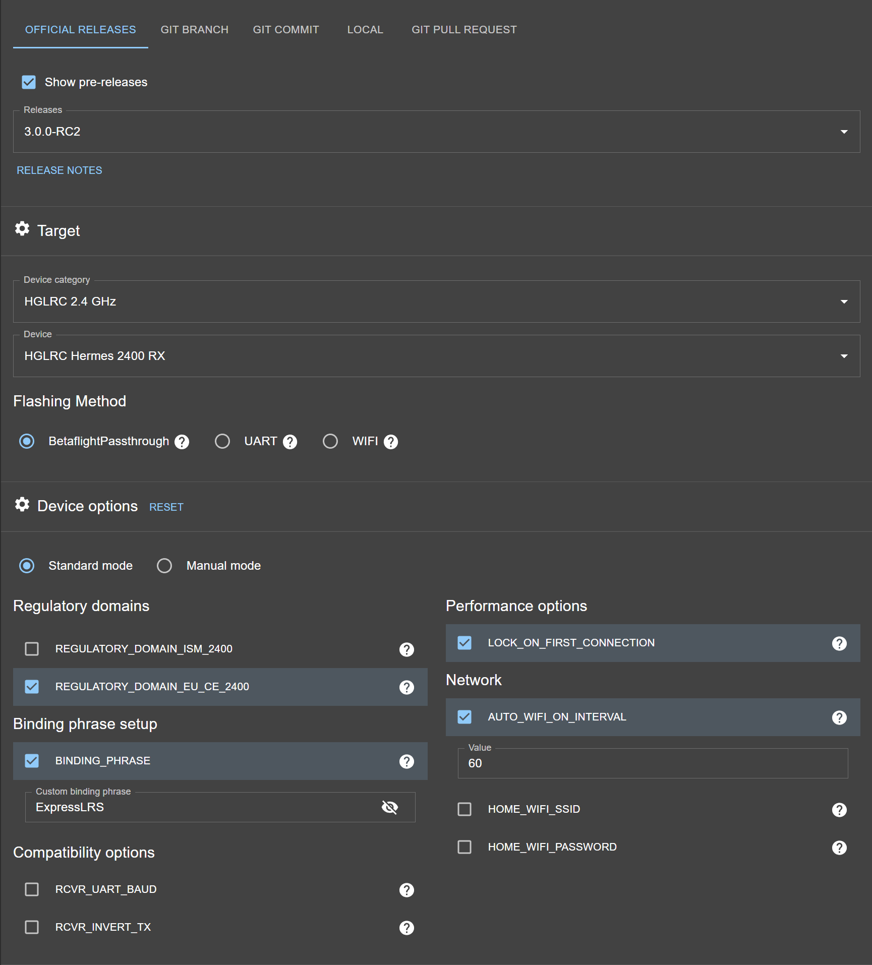 Can't exit failsafe on 3.0.0-RC2 · Issue #1818 · ExpressLRS/ExpressLRS · GitHub