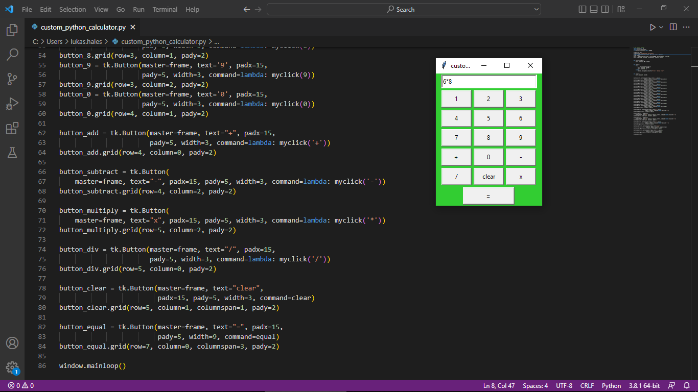 GitHub - wafflez5/customised-calculator