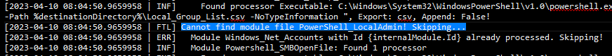 Powrshell_LiveResponse_SystemInfo.mkape cannot find module · Issue #783 · EricZimmerman ...