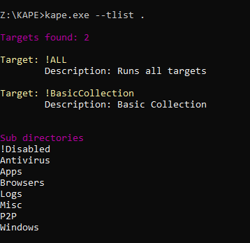 tlist and mlist do not work properly · Issue #159 · EricZimmerman/KapeFiles · GitHub