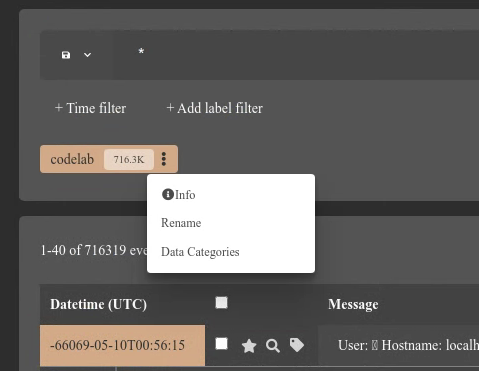 UI: Vertical 3-dots on Timeline Chips · Issue #1841 · google/timesketch · GitHub
