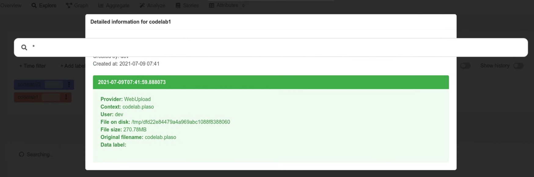 UI: Vertical 3-dots on Timeline Chips · Issue #1841 · google/timesketch · GitHub