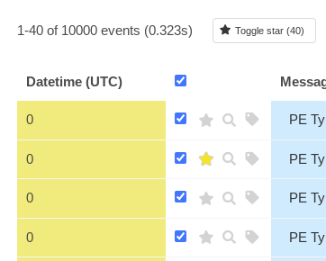 UI: Change the behavior of "Toggle Star" button · Issue #2048 · google/timesketch · GitHub