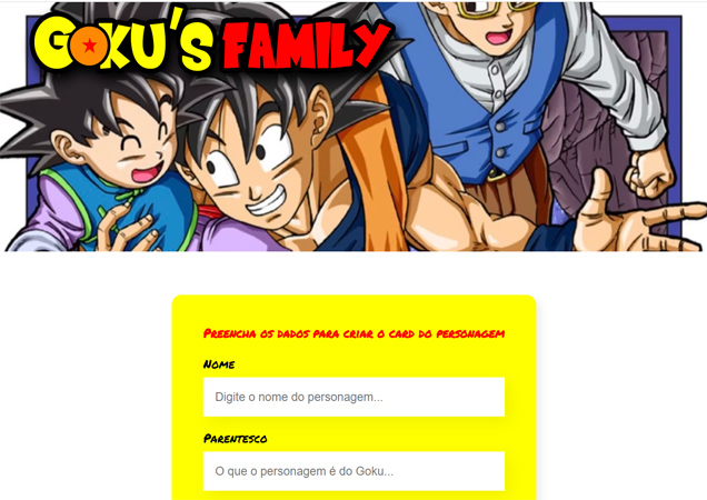 GitHub - JethroTiago/gokus-family: Criado com React