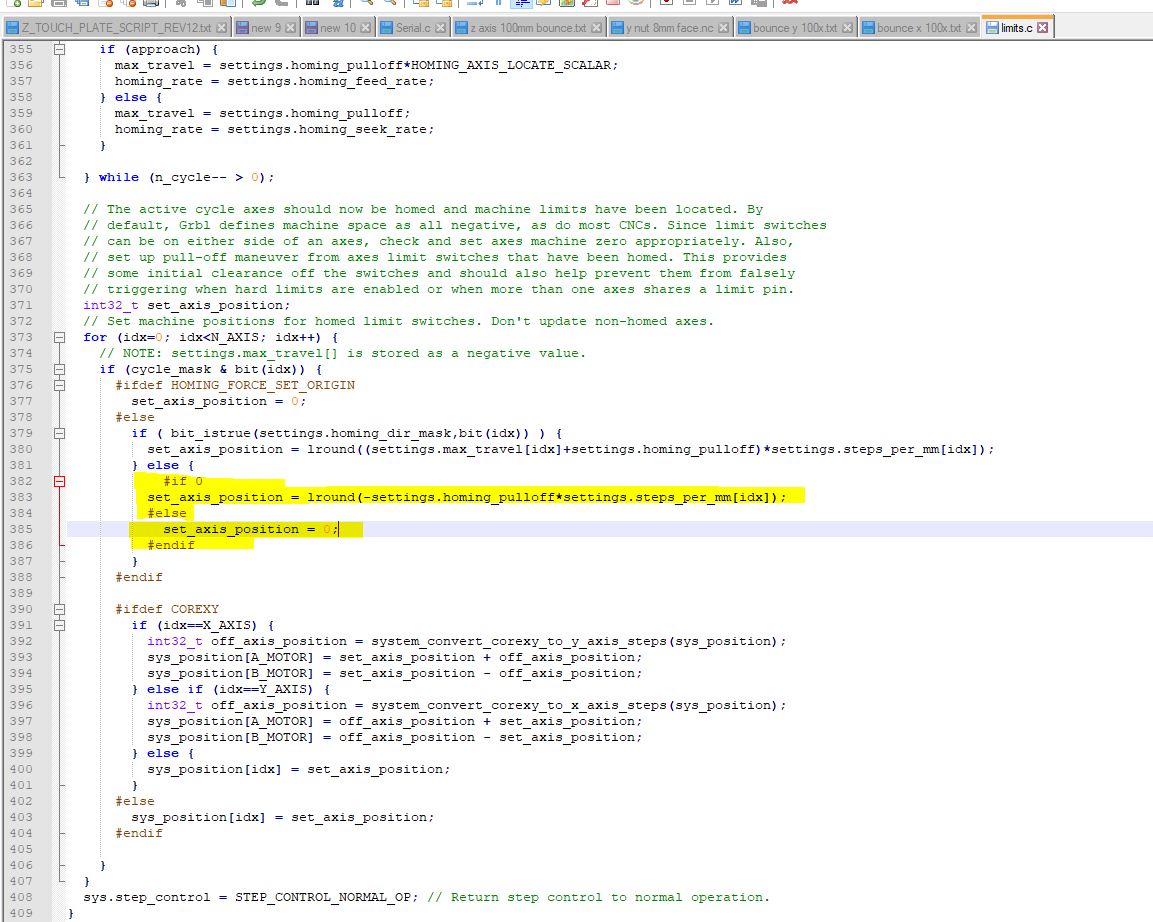 After succesfull home the machine first move is to Z=0, this triggers alarm · Issue #1776 · grbl ...