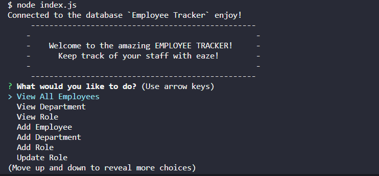 GitHub - TrevorBos/employeeTracker