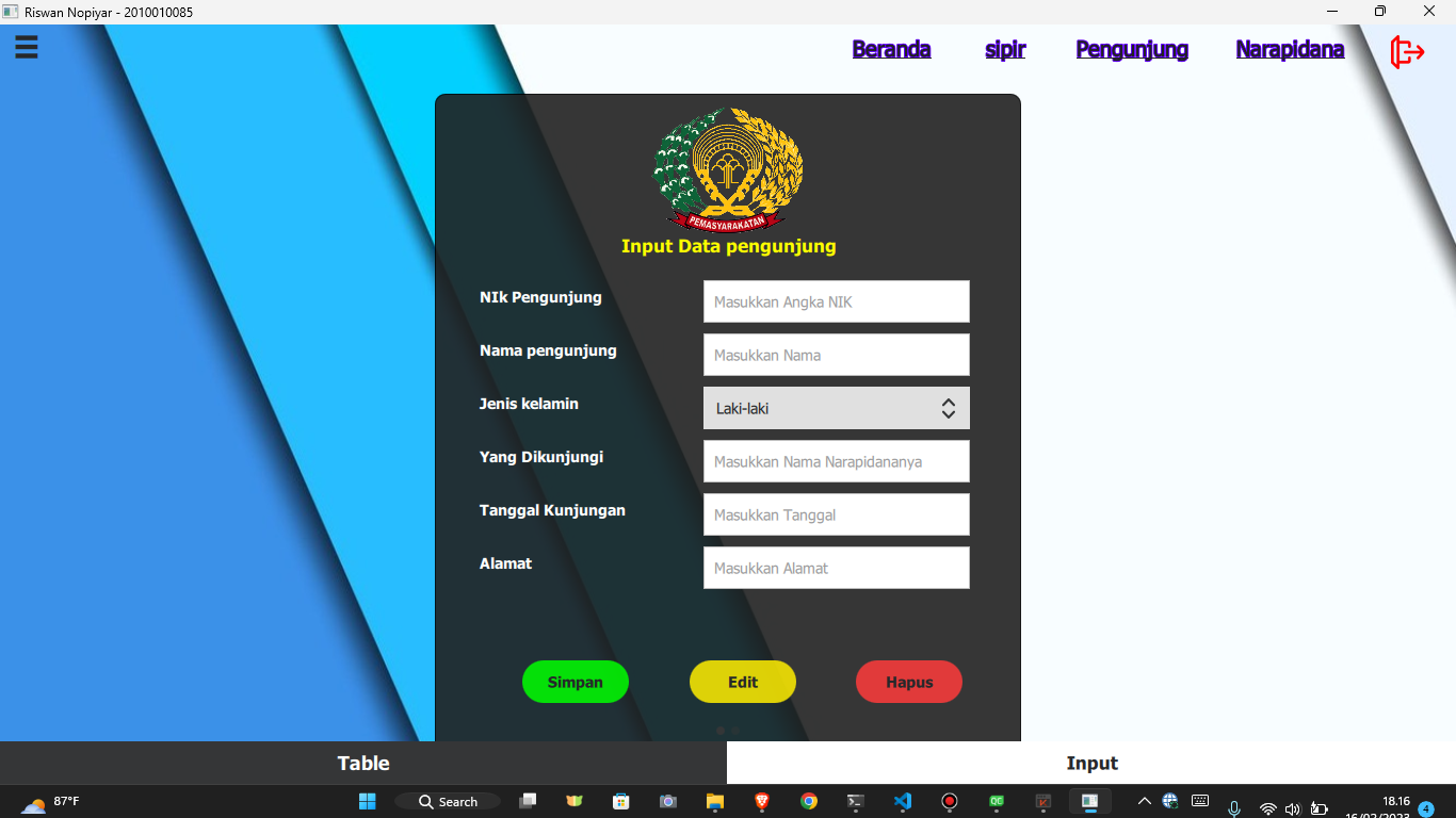 GitHub - Riswan-Nopiyar/UAS-visual-3-SI-Penjara