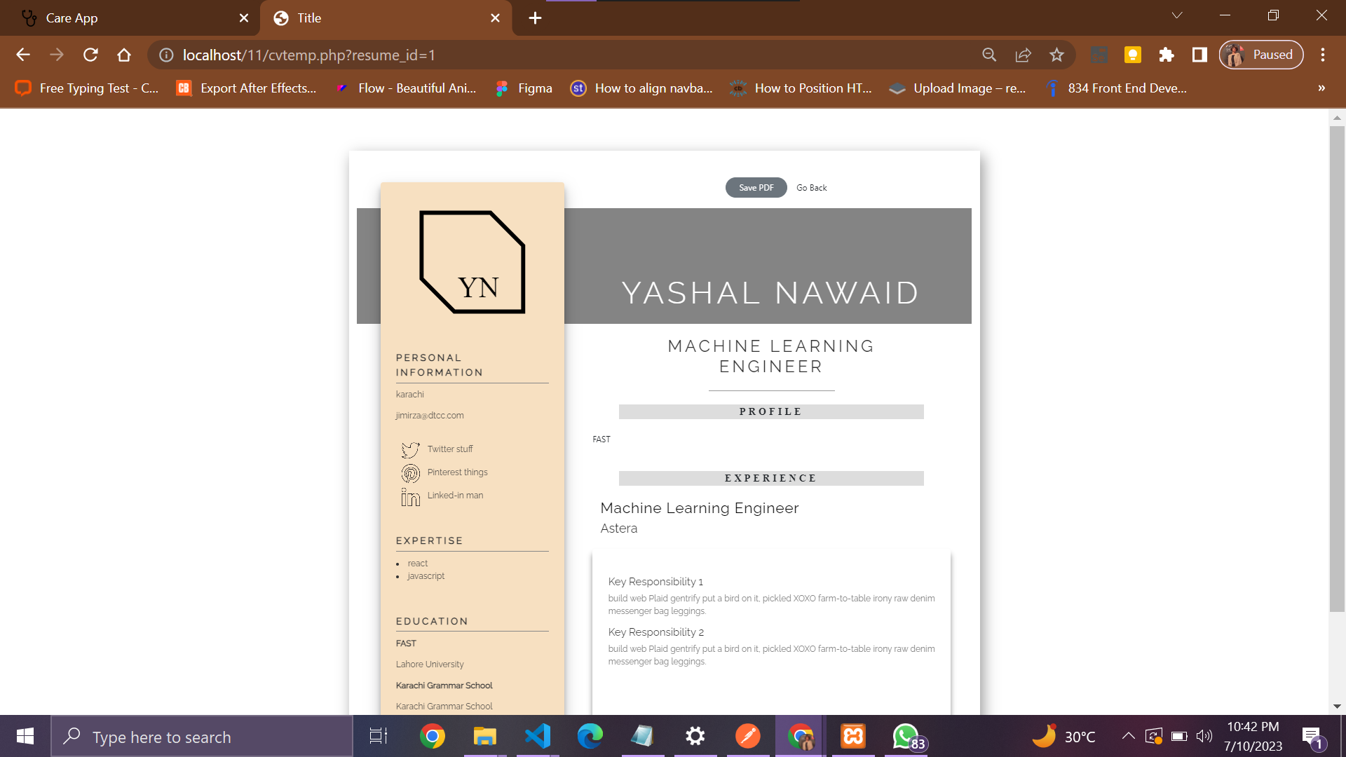 GitHub - yashalnawaid/WebPortfolio: This repository acts as a ...