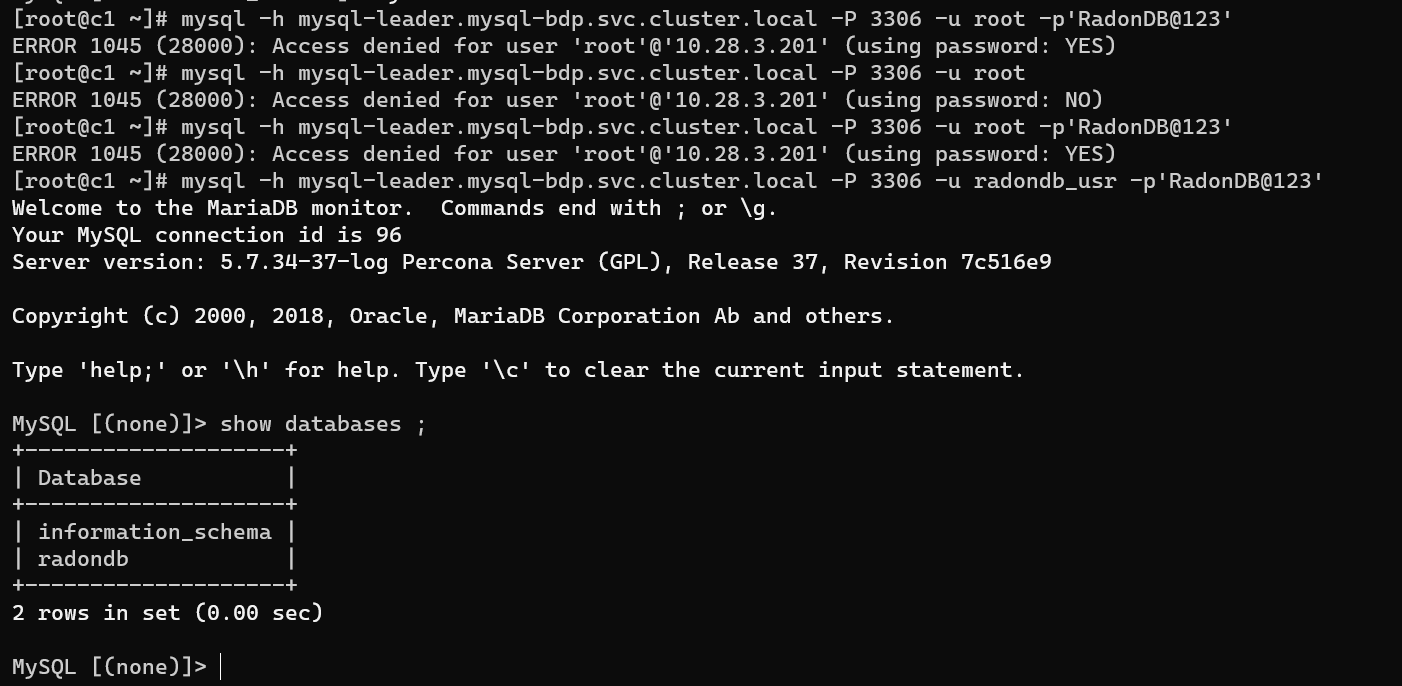 关于启用root用户的问题！ · Issue 337 · Radondbradondb Mysql Kubernetes · Github