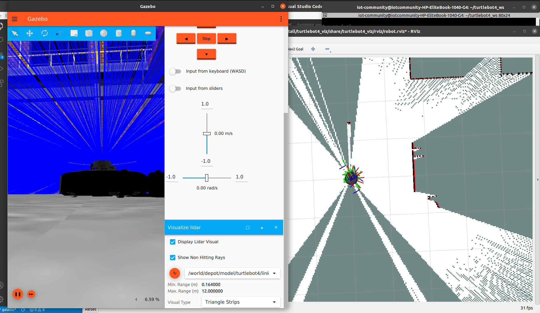 Bot not moving inside rviz for different world apart from depot · Issue #21 · turtlebot ...