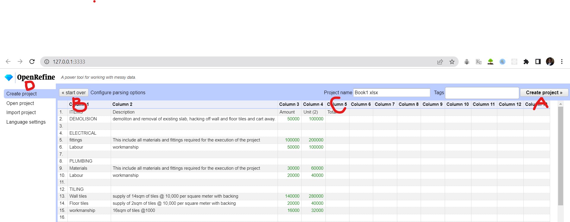 Improve UI and UX of the create project tab · Issue #5675 · OpenRefine ...