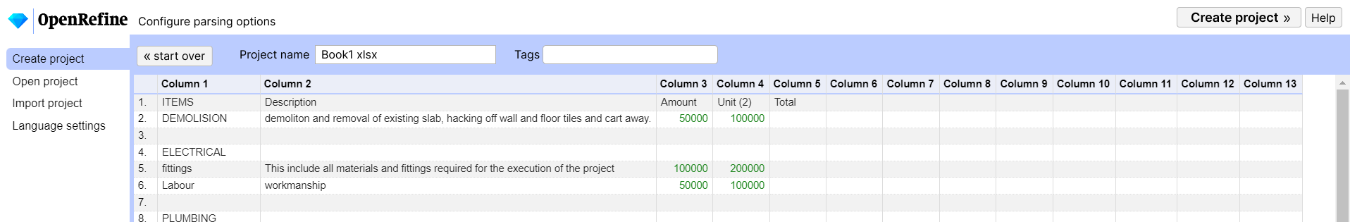 Improve UI and UX of the create project tab · Issue #5675 · OpenRefine ...
