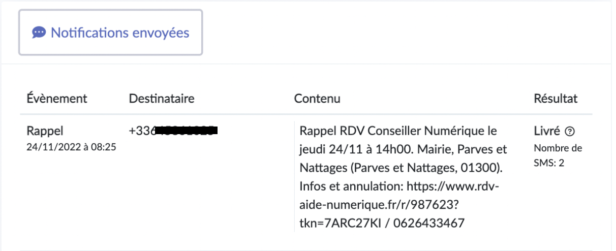 Bug : Des SMS de rappels sont envoyé lors d'annulation d'un RDV · Issue #3144 · betagouv/rdv ...